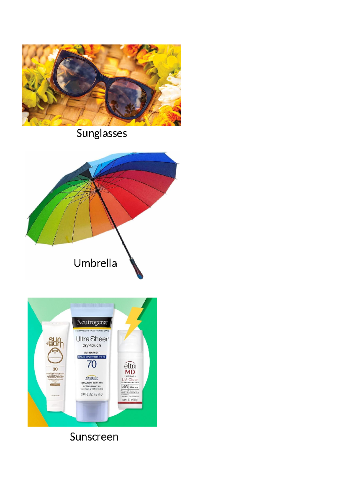 Sun protection - things to use to protect yourself from the sun ...