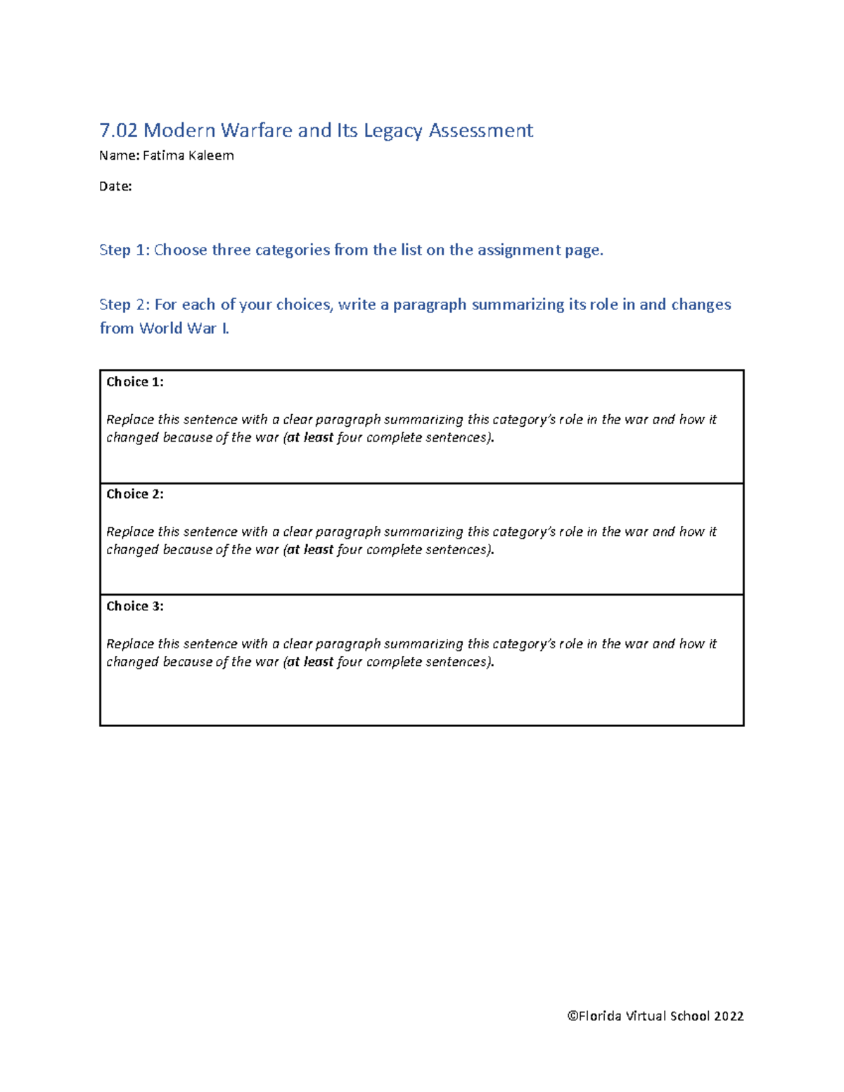 Modern warfare legacies wh - 7 Modern Warfare and Its Legacy Assessment ...
