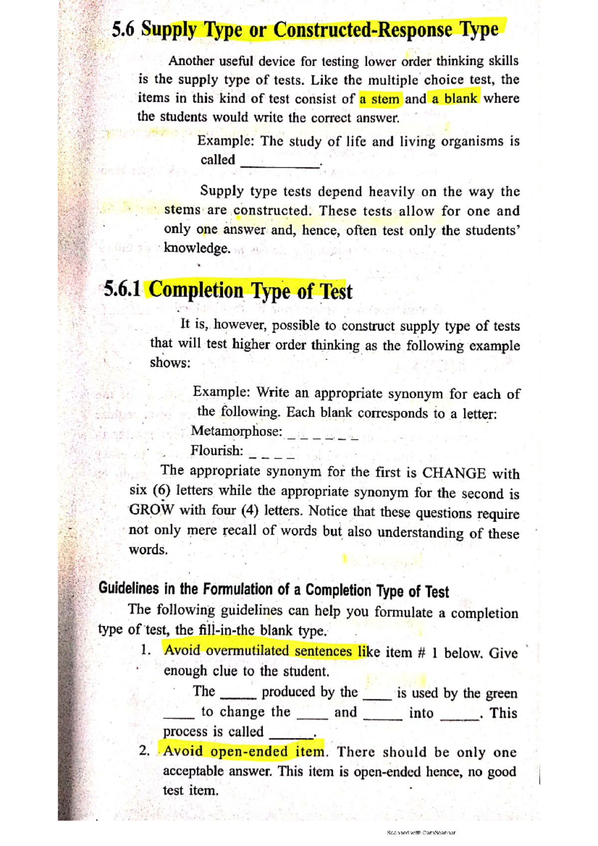 Rules Matching Type For Writing Tests Accountancy Business And