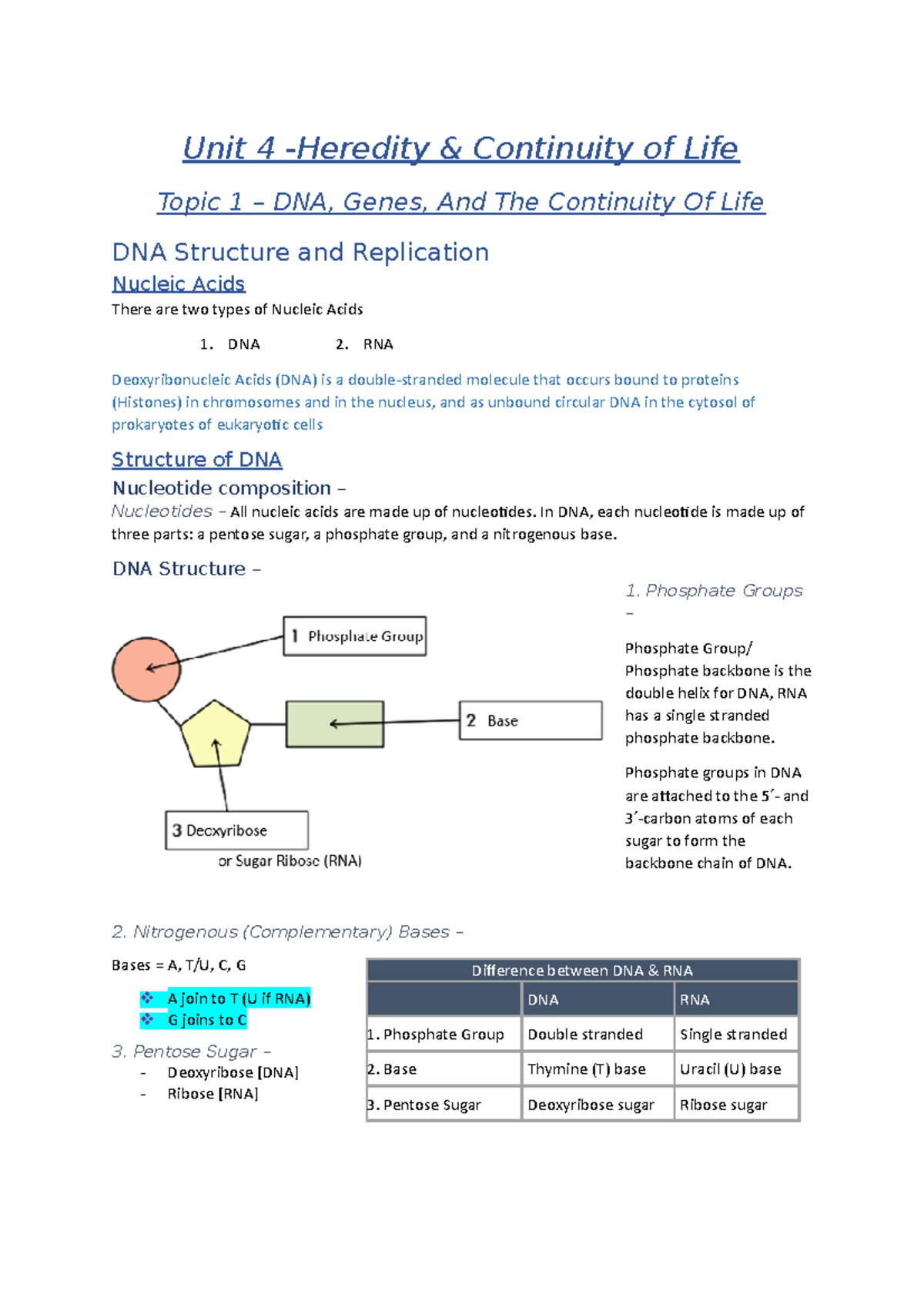 0Xn4 u4 heredity continuity of life - Unit 4 -Heredity & Continuity of ...