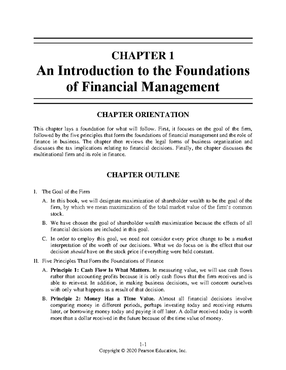 Keown fof10 im 01 - practice problems - 1- CHAPTER 1 An Introduction to ...