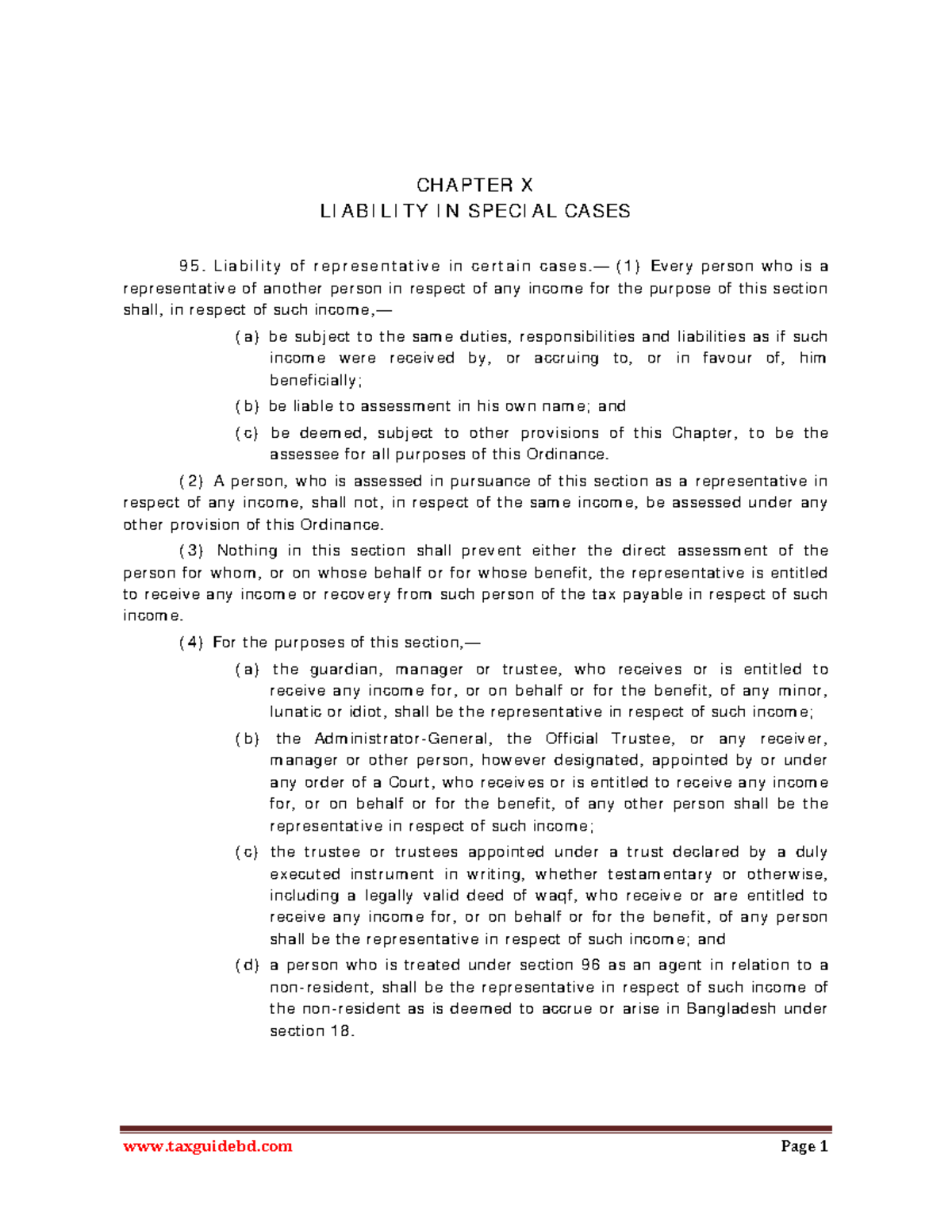 Chapter 10 Liability In Special Cases (Sec 95 -103A) - CH A PTER X LI A ...