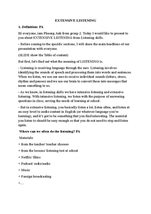 Listening Practice Pathway Book Lesson B week 1 - Student: Nguyen ...