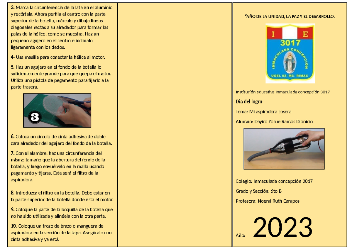 1ra parte triptico - adsada - 3. Marca la circunferencia de la lata en ...