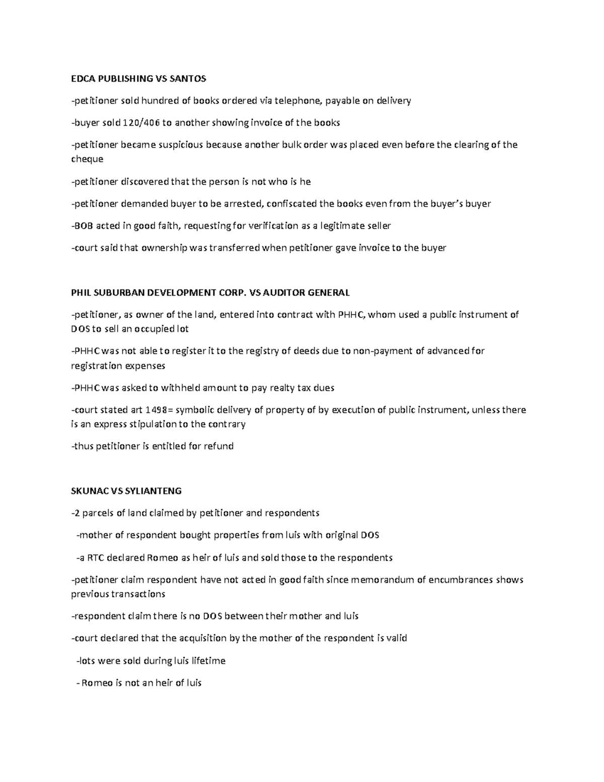 3rd Assignment - 1163, 1495-1506, 1521-1544 - Obligations of Seller ...