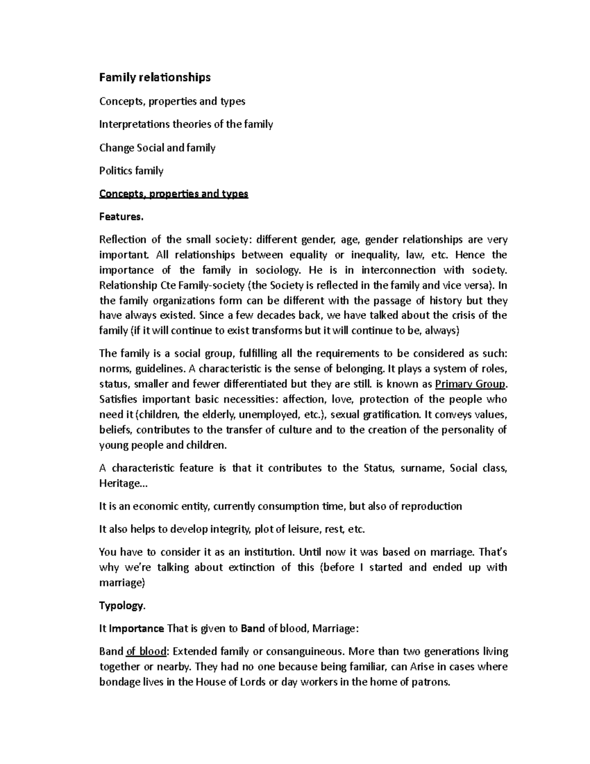 Family relationships - Family relationships Concepts, properties and ...