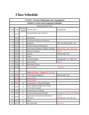 HW6-Sol - Professor: Bhadrachalam Chitturi - CS3 305. HW 6. Deadline ...