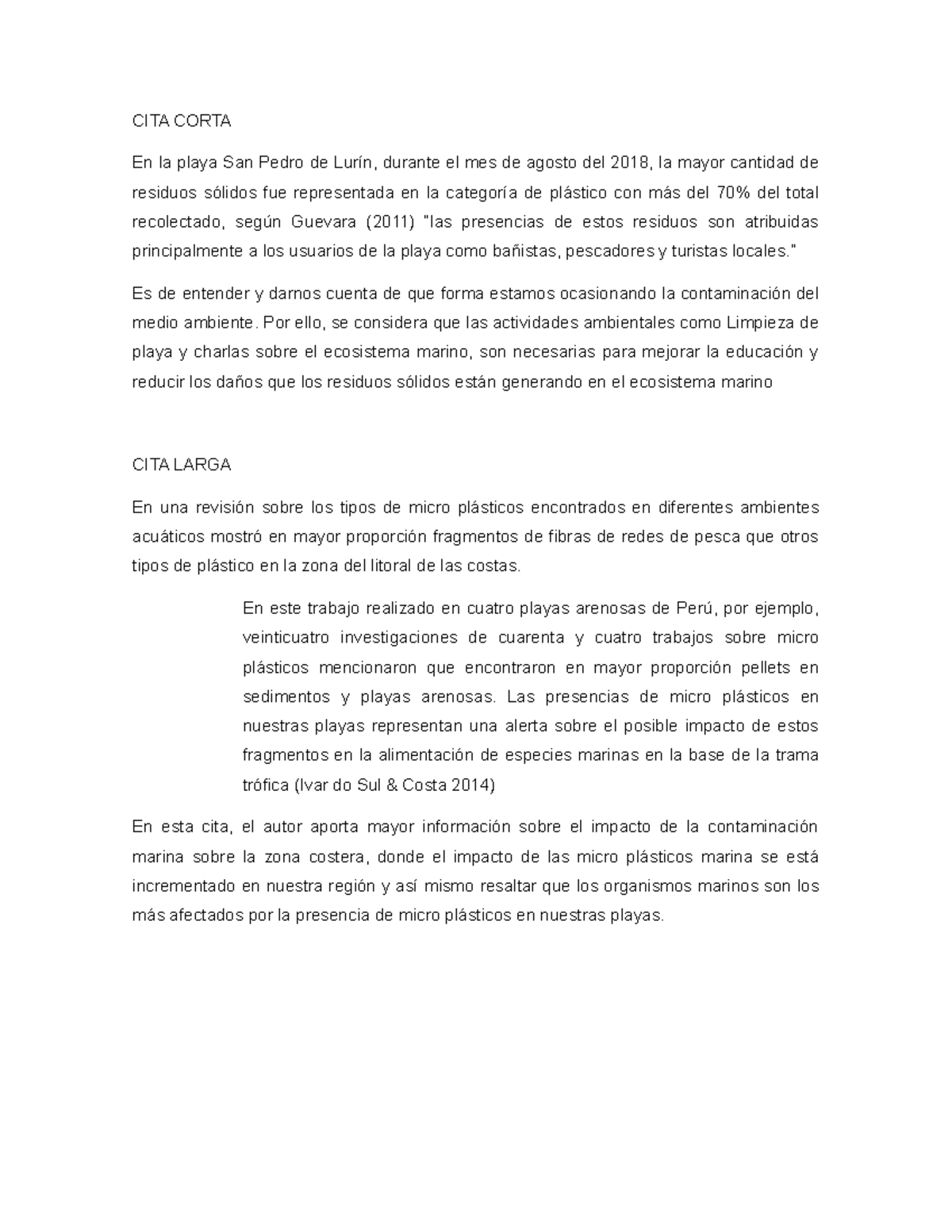 Citas Textuales - EN LOS ULTIMOS AÑO, LA IMPORTANCIA DE MEDIO AMBIENTE ...