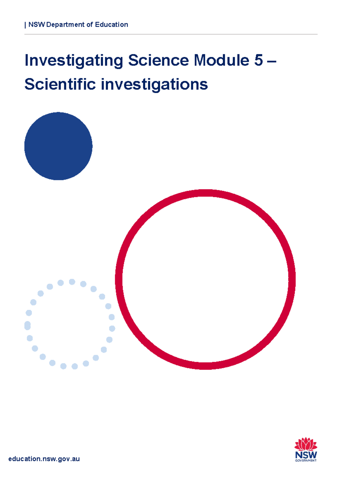Investigating Science Module 5 guide - | NSW Department of Education ...
