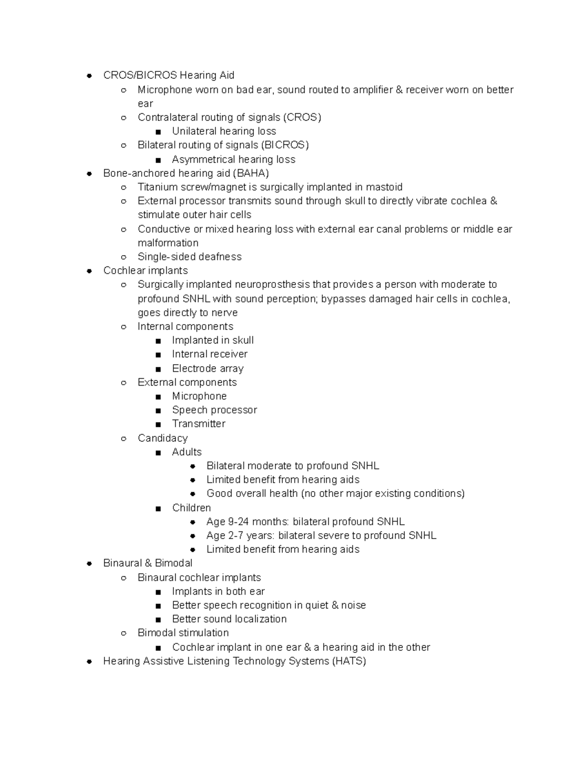 BAHA, CROS, and implants - CROS/BICROS Hearing Aid Microphone worn on ...