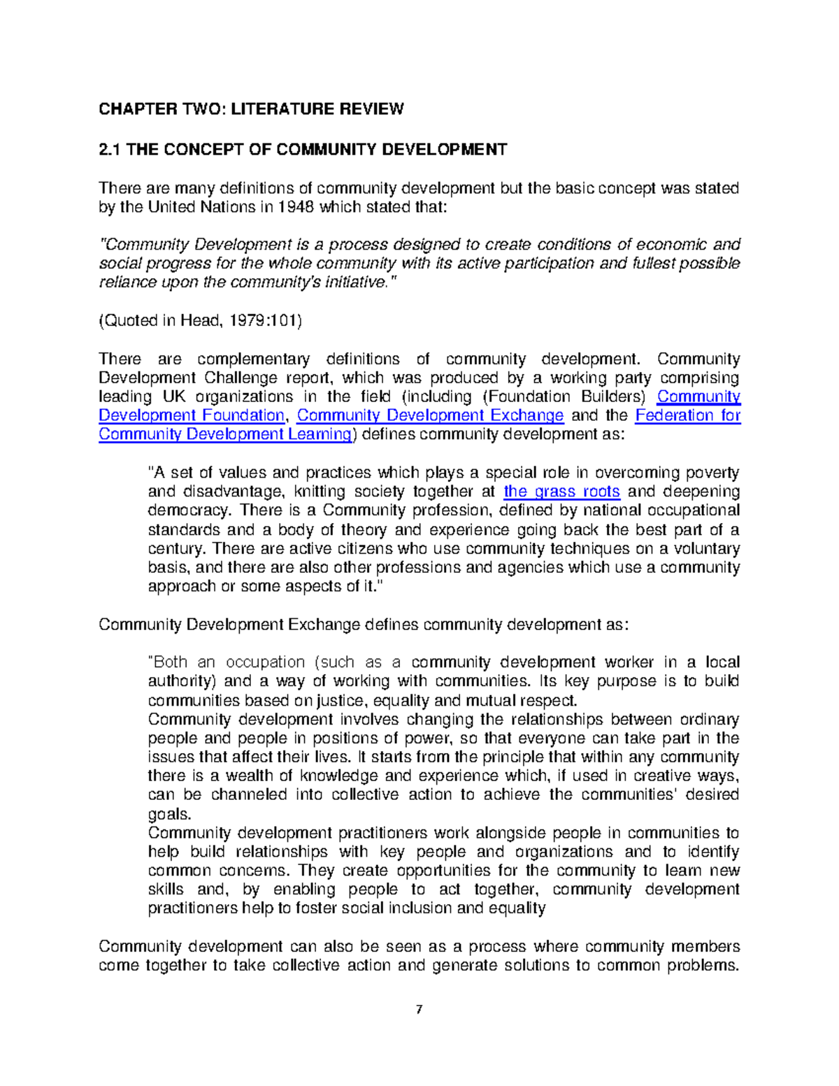 The role of local government in communit - CHAPTER TWO: LITERATURE ...