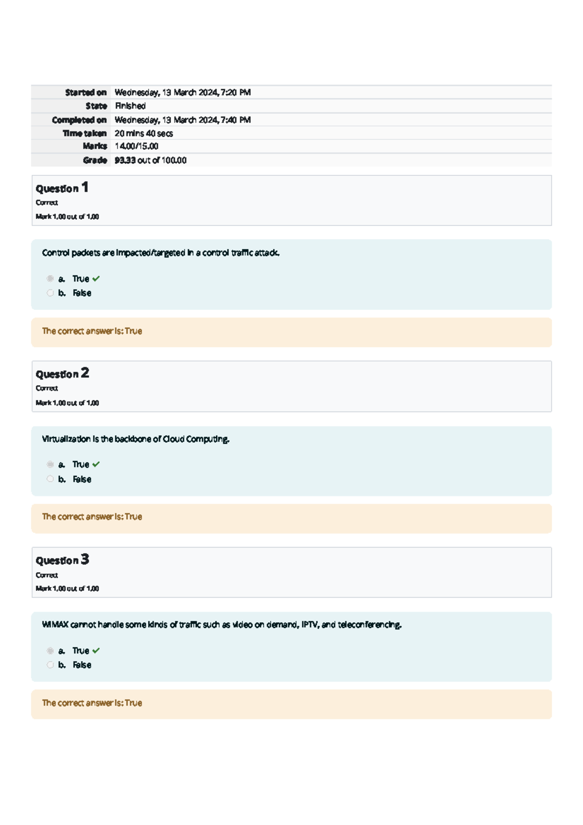 Graded Quiz Unit 6 Attempt review Home - Started on Wednesday, 13 March ...
