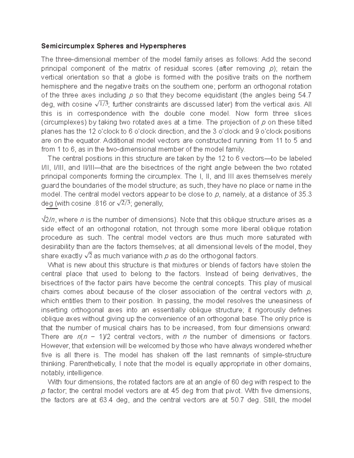 Structures of Personality Traits - Semicircumplex Spheres and ...