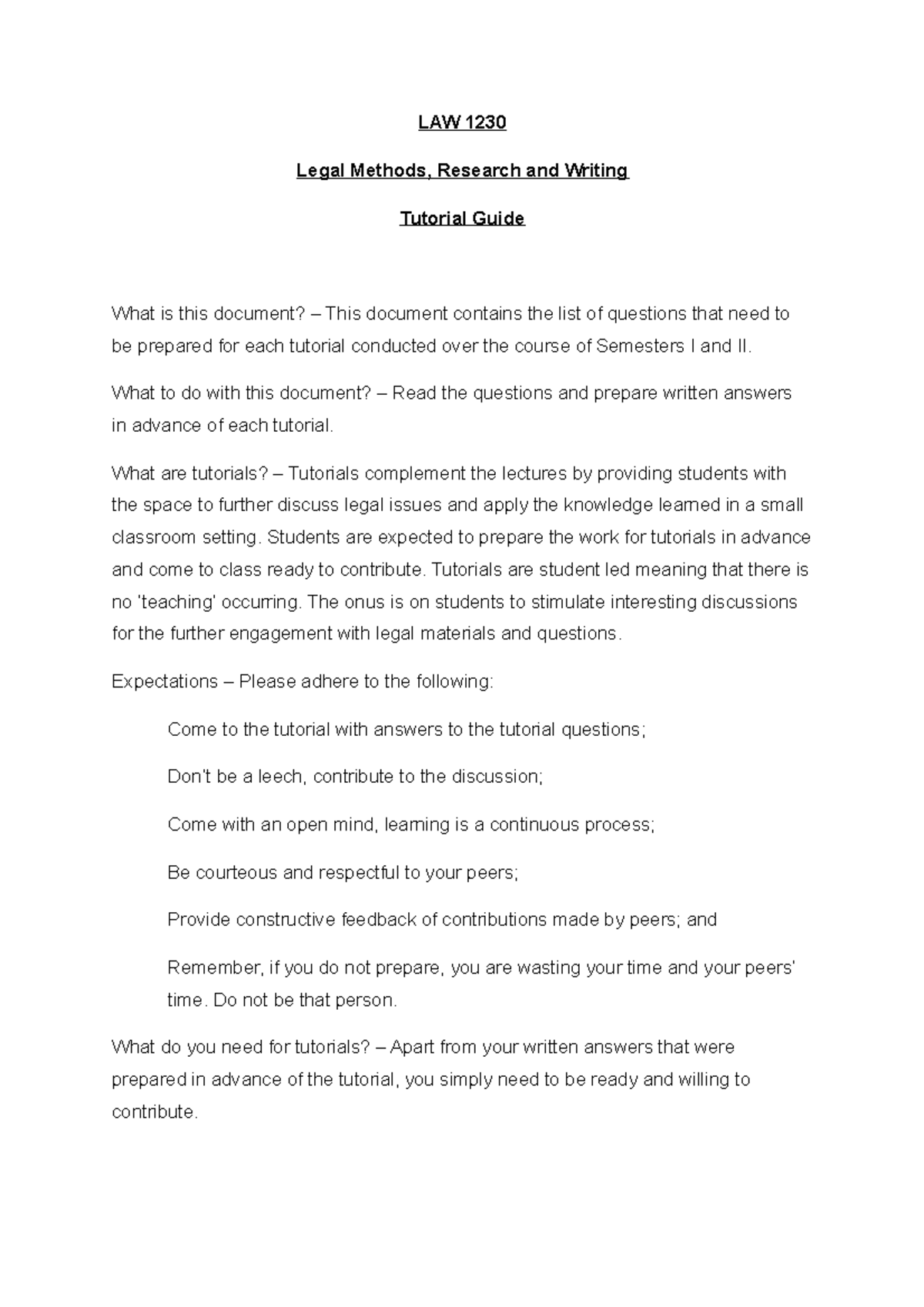 Legal Methods Tutorial Guide -2 - Legal Methods Research and Writing ...