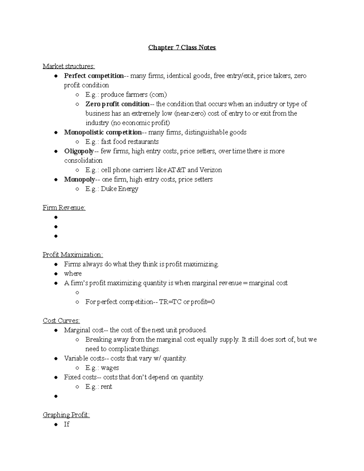 Chapter 7 Class Notes - Essentials of Economics - Chapter 7 Class Notes ...