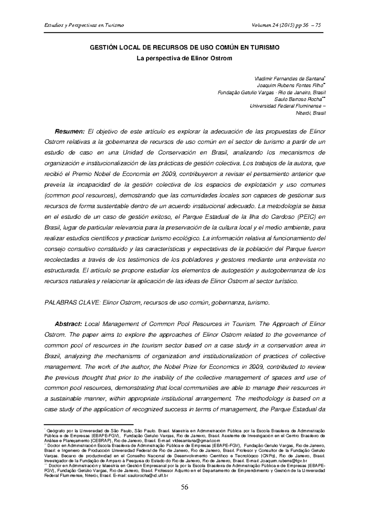 Fernandes et al. - 2015 - Gestión local de recursos de uso común en ...