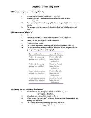 Chapter 3 - Motion in 3 or 4 dimention - 3 Position and Velocity ...