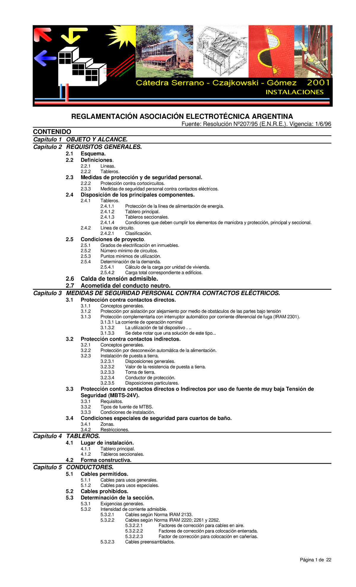 Ie reglamentacionaea - REGLAMENTO DE INSTALACIONES ELECTRICAS NEA - REGLAMENTACIÓN ASOCIACIÓN ...