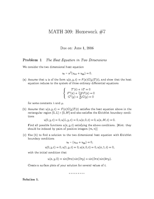 Hw1 - Homework 1 Math 309 Spring 2016 Due April 6th Name: Directions ...