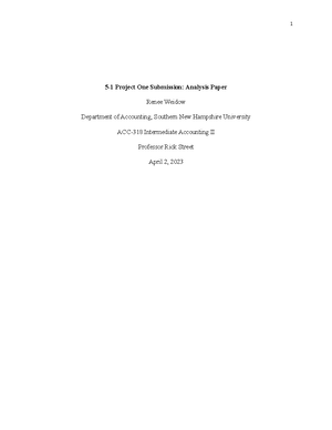 ACC 318 Module Six Assignment Template - ACC 318 Module Six Assignment ...