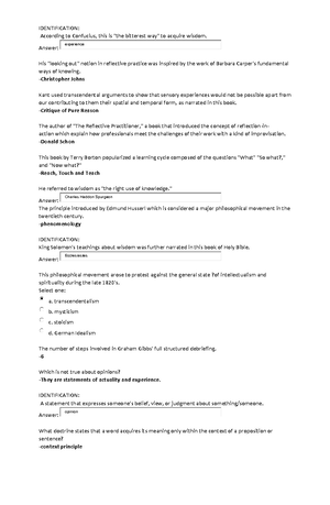 First Quarter Exam philosopy grade 11 - First Quarter Exam Introduction ...