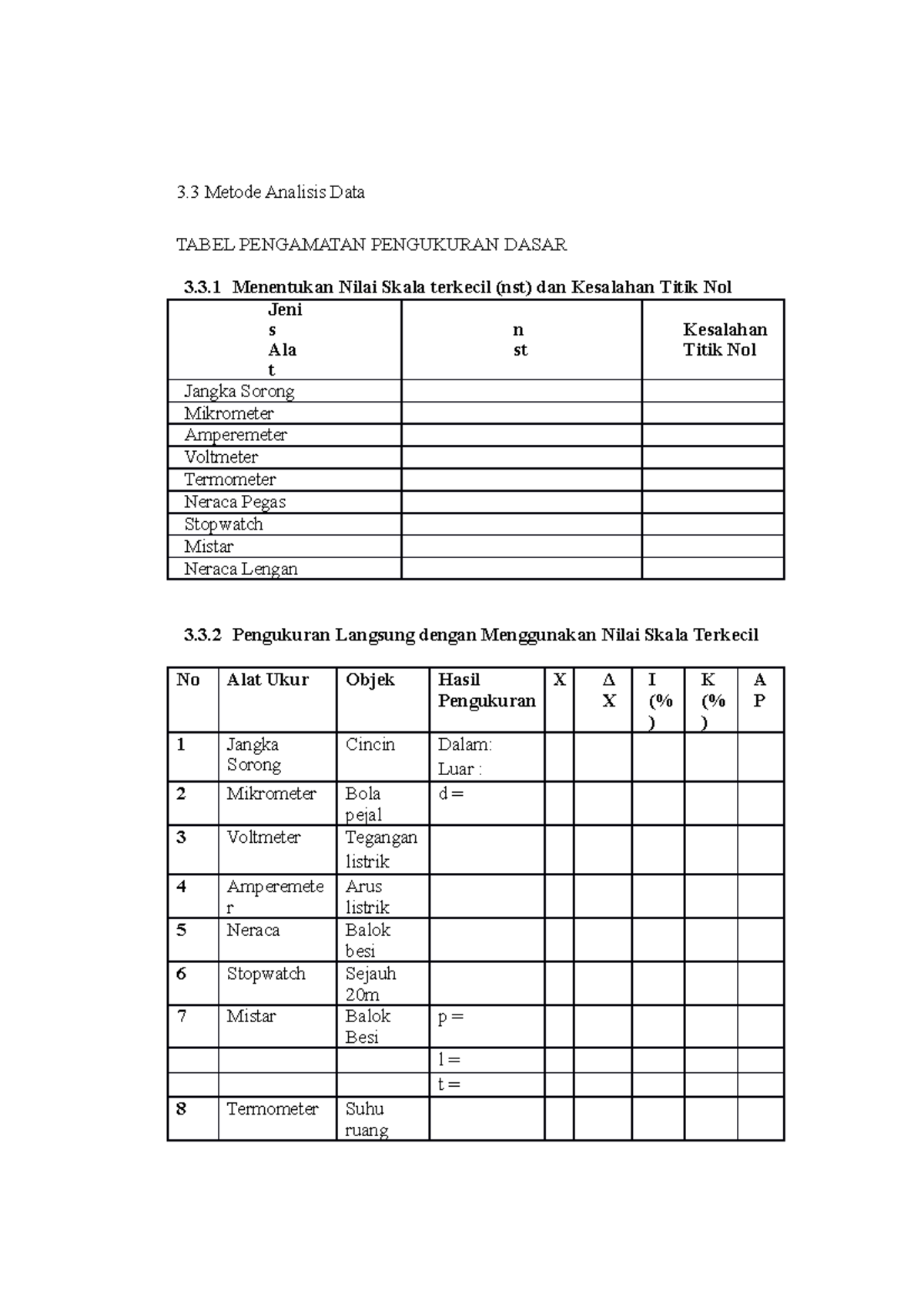 Tabel + foto - tugas rangkuman - 3 Metode Analisis Data TABEL ...