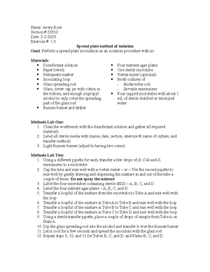 Pre-lab 3-4 - pre-lab 3-4 - Name: Avery Rose Section #: Date: 2-9 ...