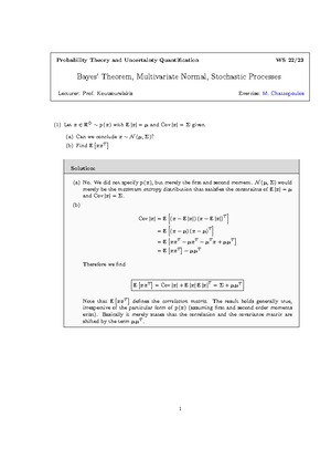 E03a Soln - Exercise 03a solution - Probability Theory and Uncertainty Quantification WS 22 ...