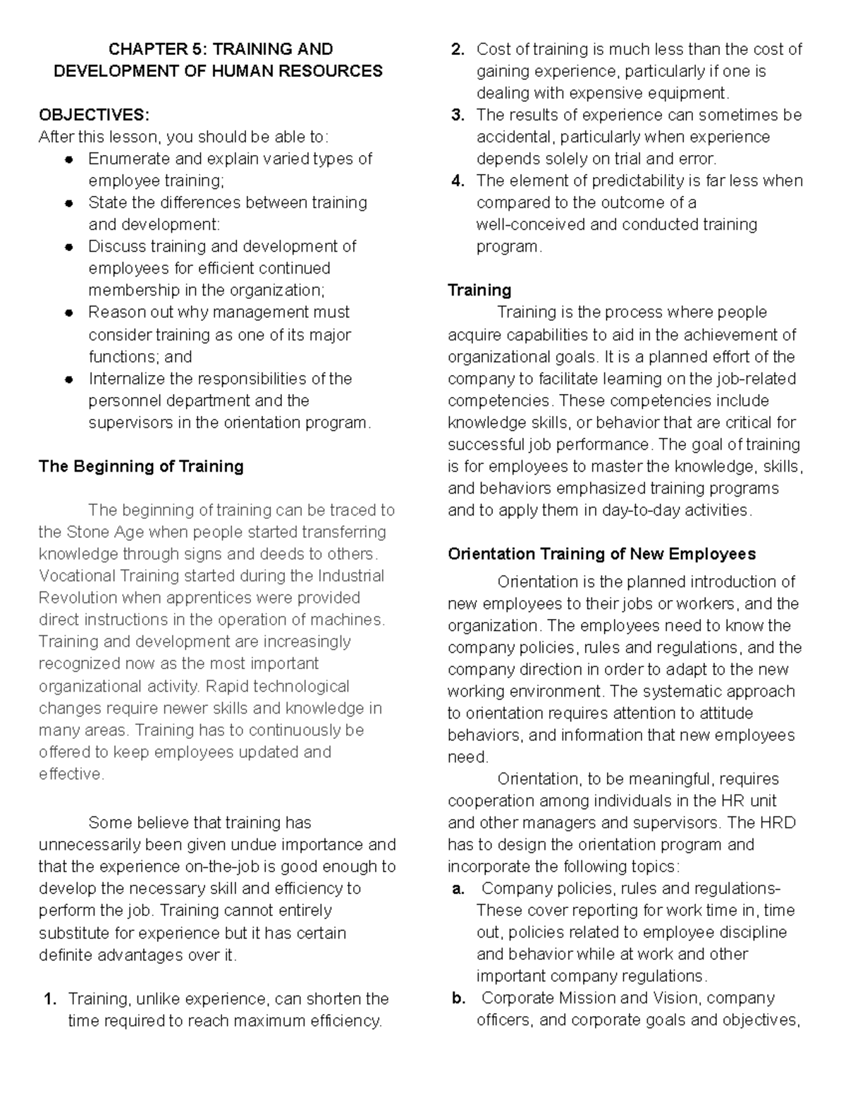 Chapter-5 -Training-and-Development-of-HR - CHAPTER 5: TRAINING AND ...