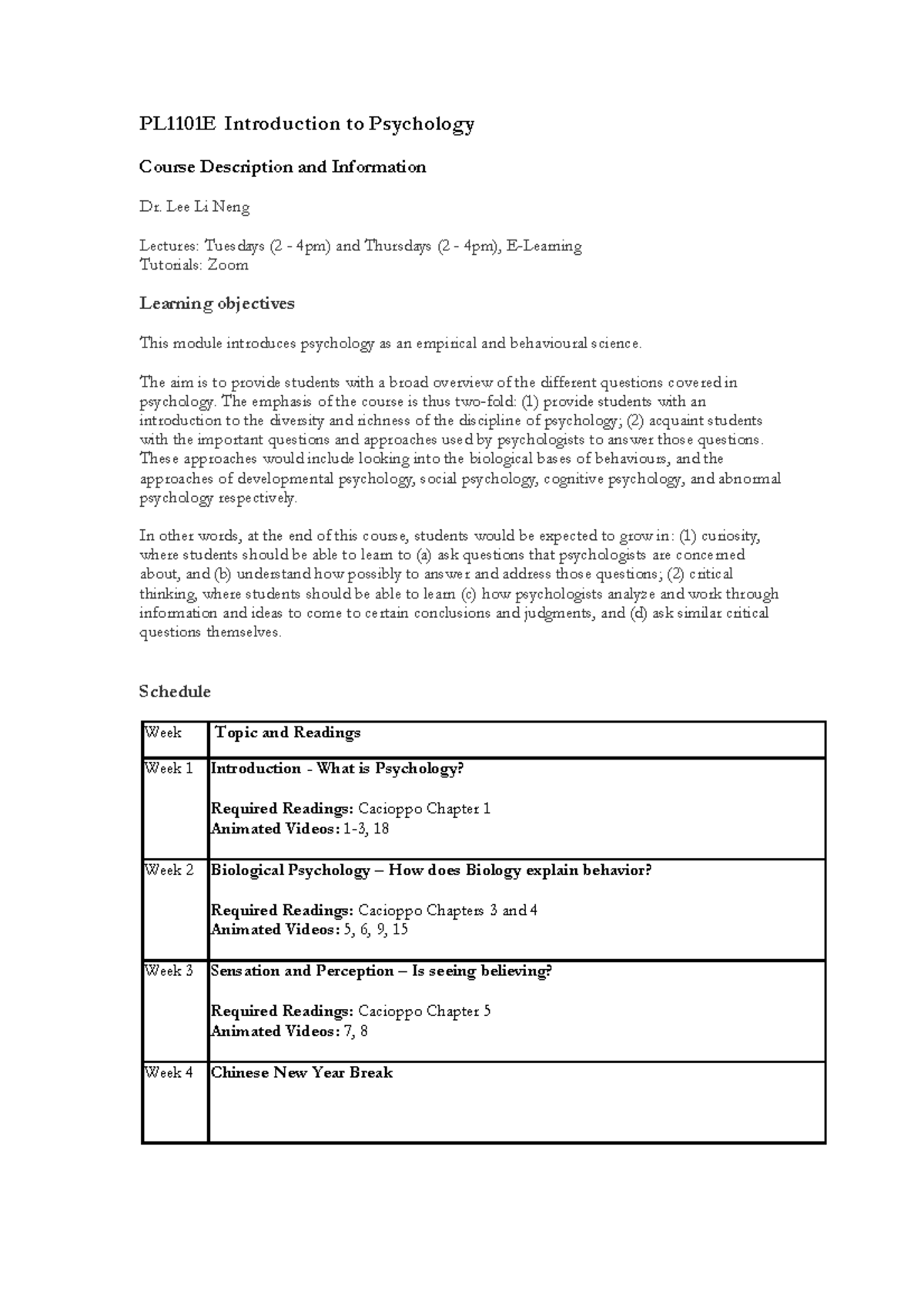 PL1101E Course Description and Information - PL1101E Introduction to ...