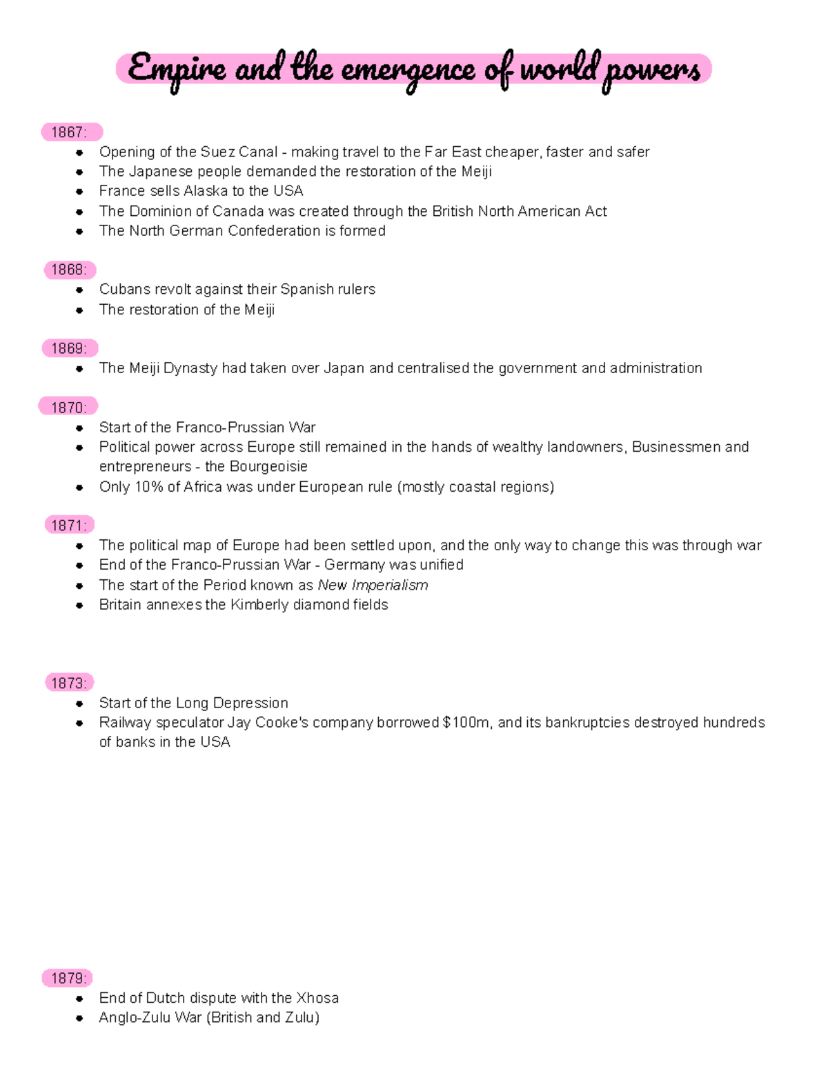 Empire and the emergence of world powers - Empir an th emergenc of worl ...