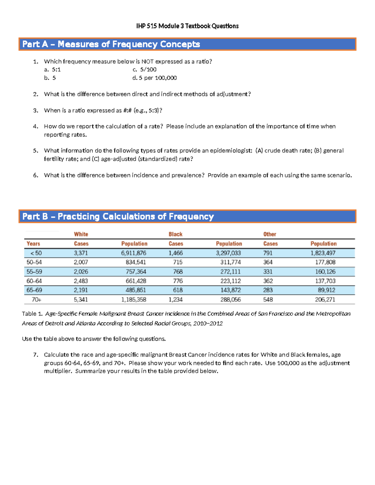 IHP515 Module 3 Questions new version final - IHP 515 Module 3 Textbook ...
