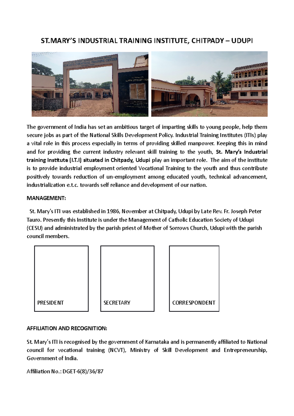 Article 2hhhh hhhhh hbbhh bbbb - ST’S INDUSTRIAL TRAINING INSTITUTE ...