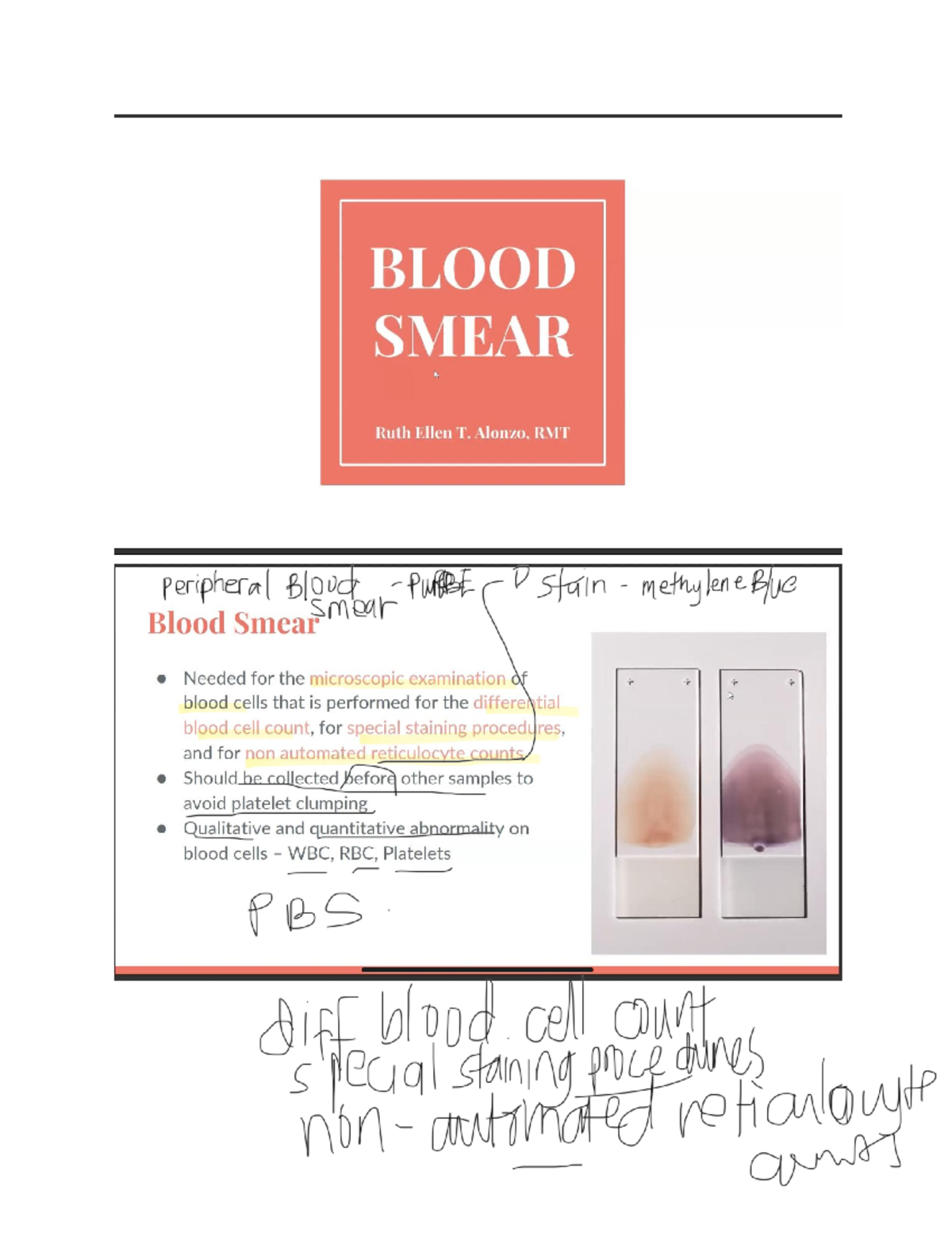 MLSP LAB - Principles of Medical Laboratory Science - Lecture notes ...