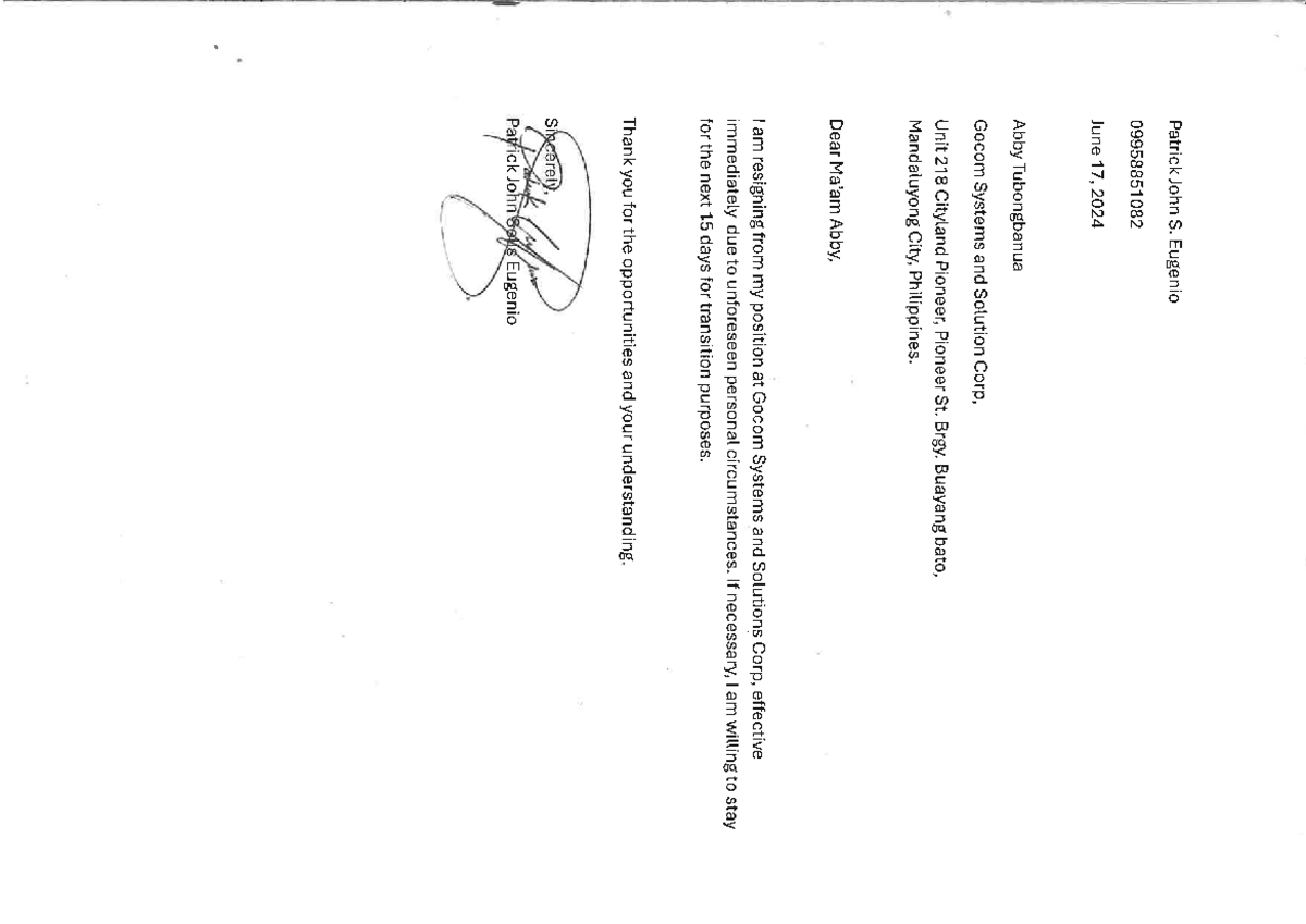 0788 001 - Needed for work - Patrick John S. Eugenio 09958851082 June 17, 2024 Ab Tubongbanua ...