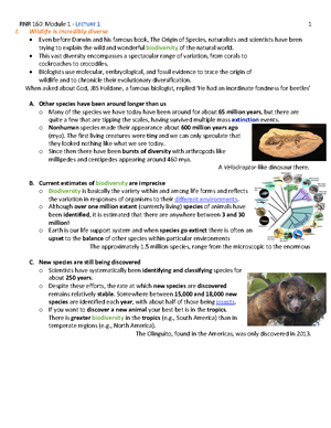 RNR160D1 course outline - Human-wildlife conflict: Human-wildlife ...