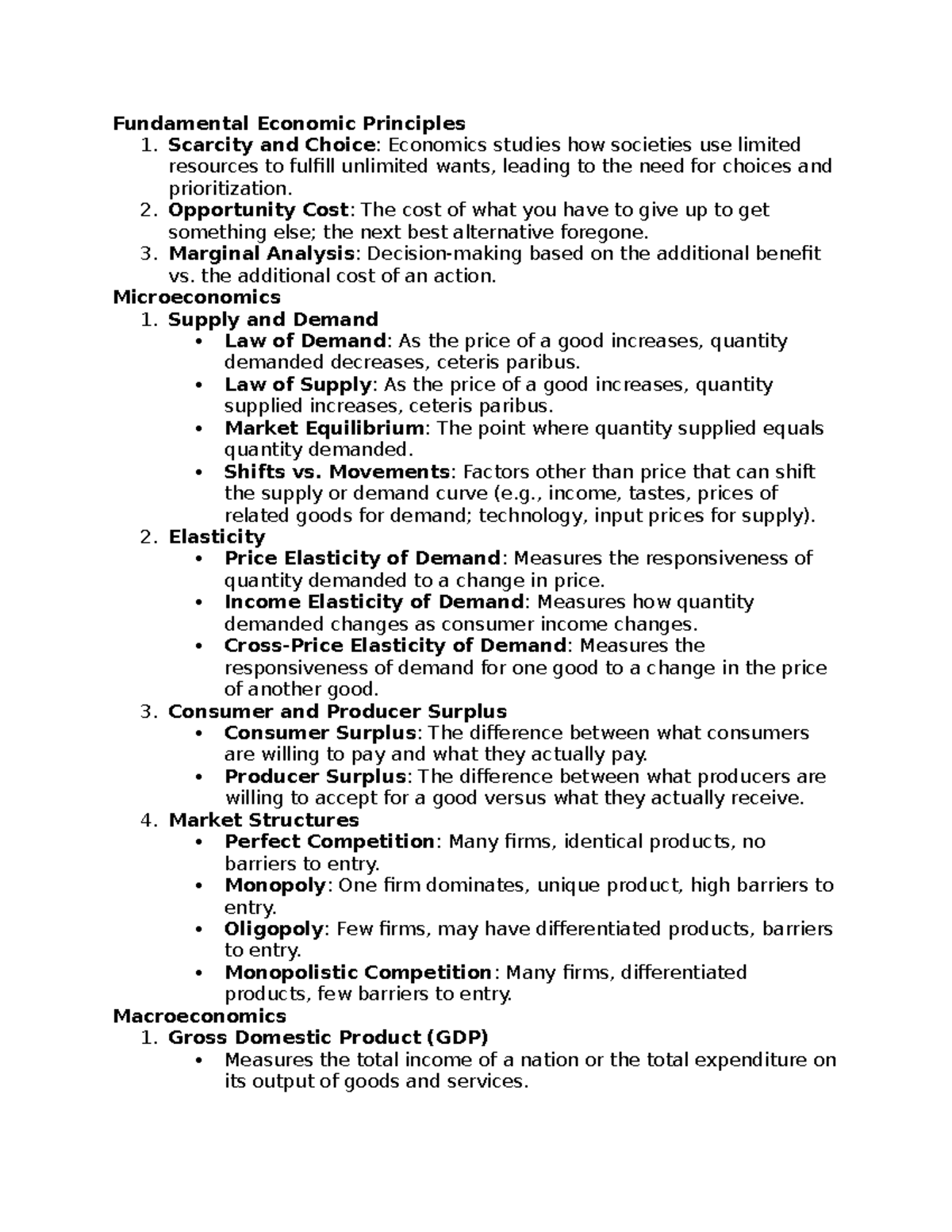 Fundamental Economic Principles - Scarcity and Choice: Economics ...