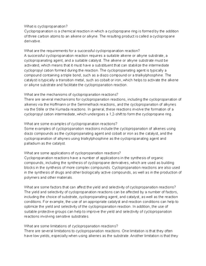 Chlorohydrin formation study guide - Chlorohydrin formation is the ...