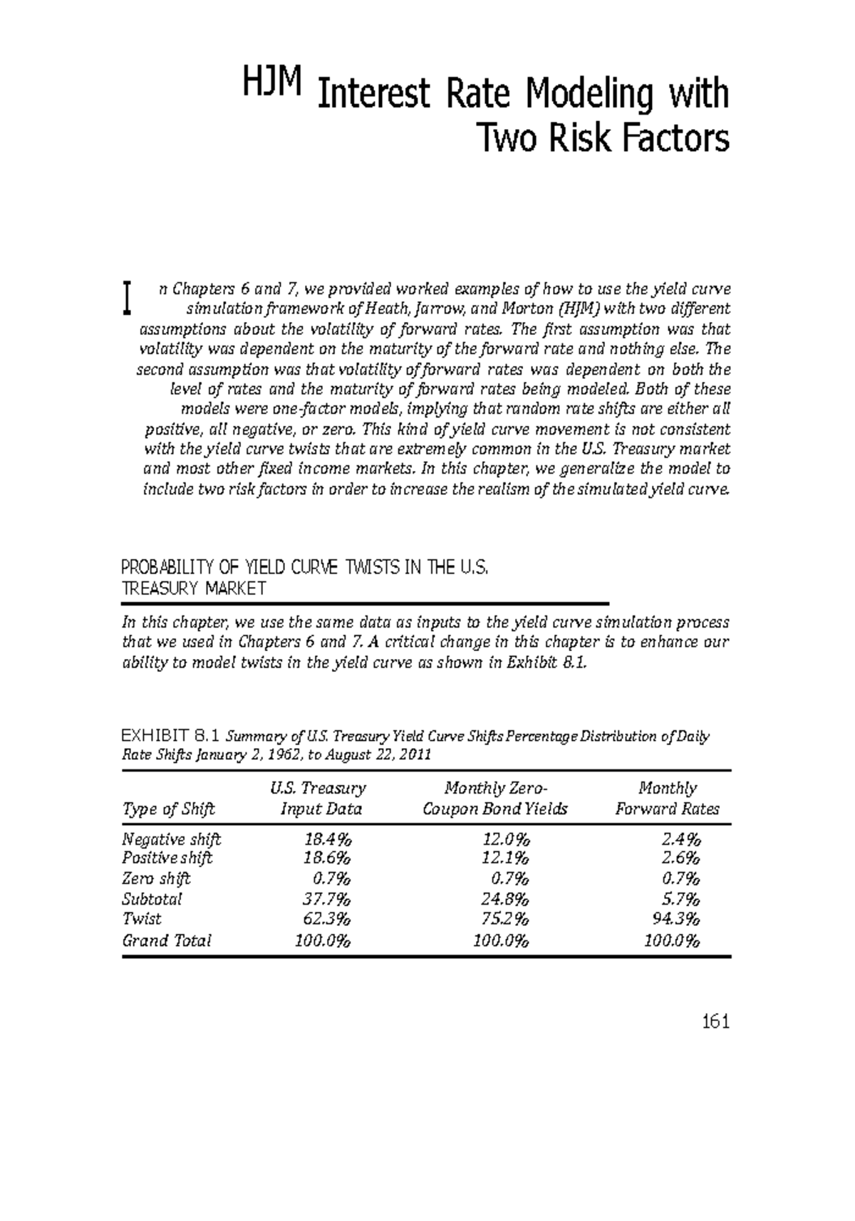 35 Financial Risk Management HJM Interest Rate Modeling With Two Risk
