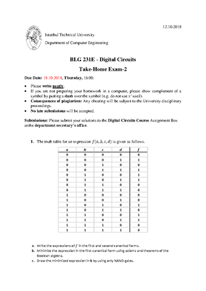 Lab3-report - logic lab report - Department of Computer Engineering BLG ...