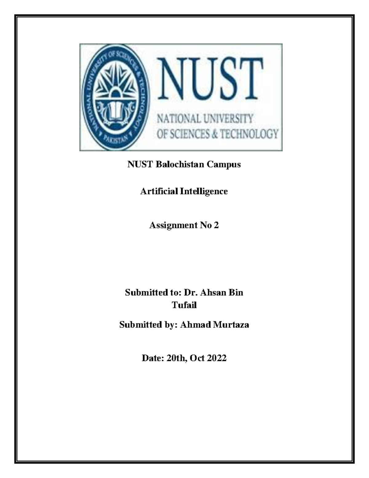 Murtaza khan AI - erger - NUST Balochistan Campus Artificial ...