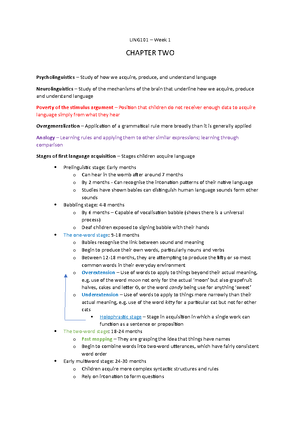 Morphology Chapter 5 - Morphology (Weeks 6 & 9) Morphemes and Meaning ...