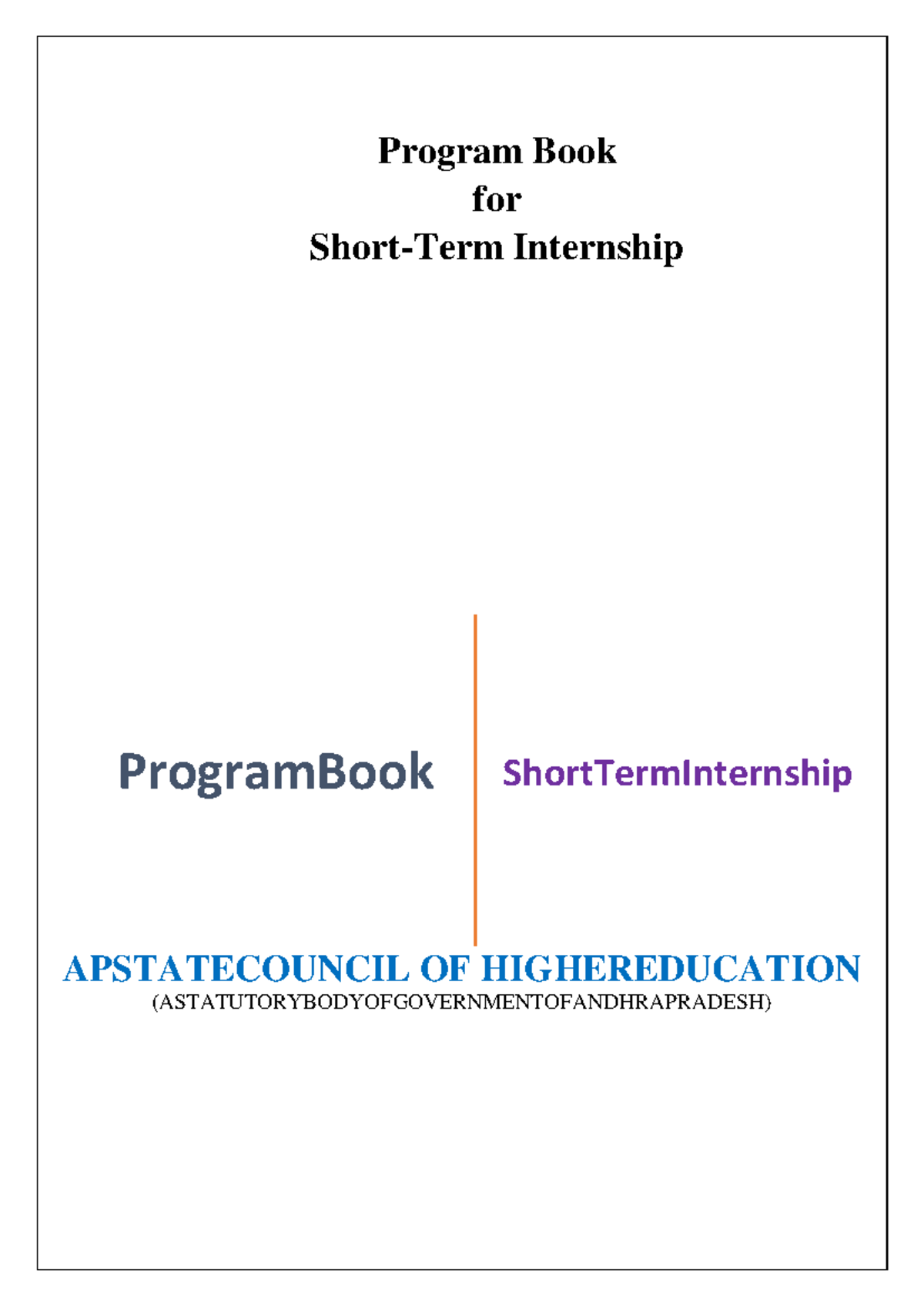 STI PDF - Project work ai short term internship ai - Program Book for ...