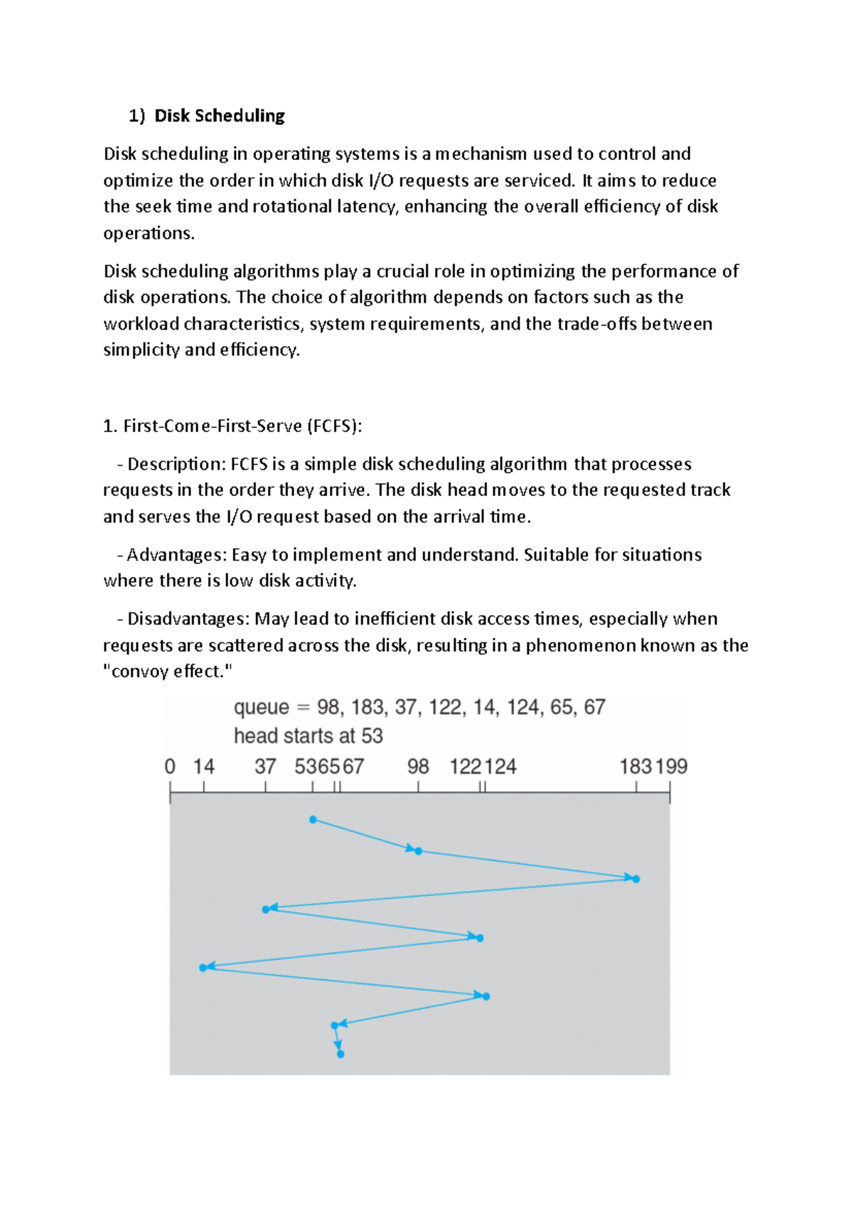 Os Operating System Lecture Notes Disk Scheduling Disk Scheduling In Operating Systems Is A