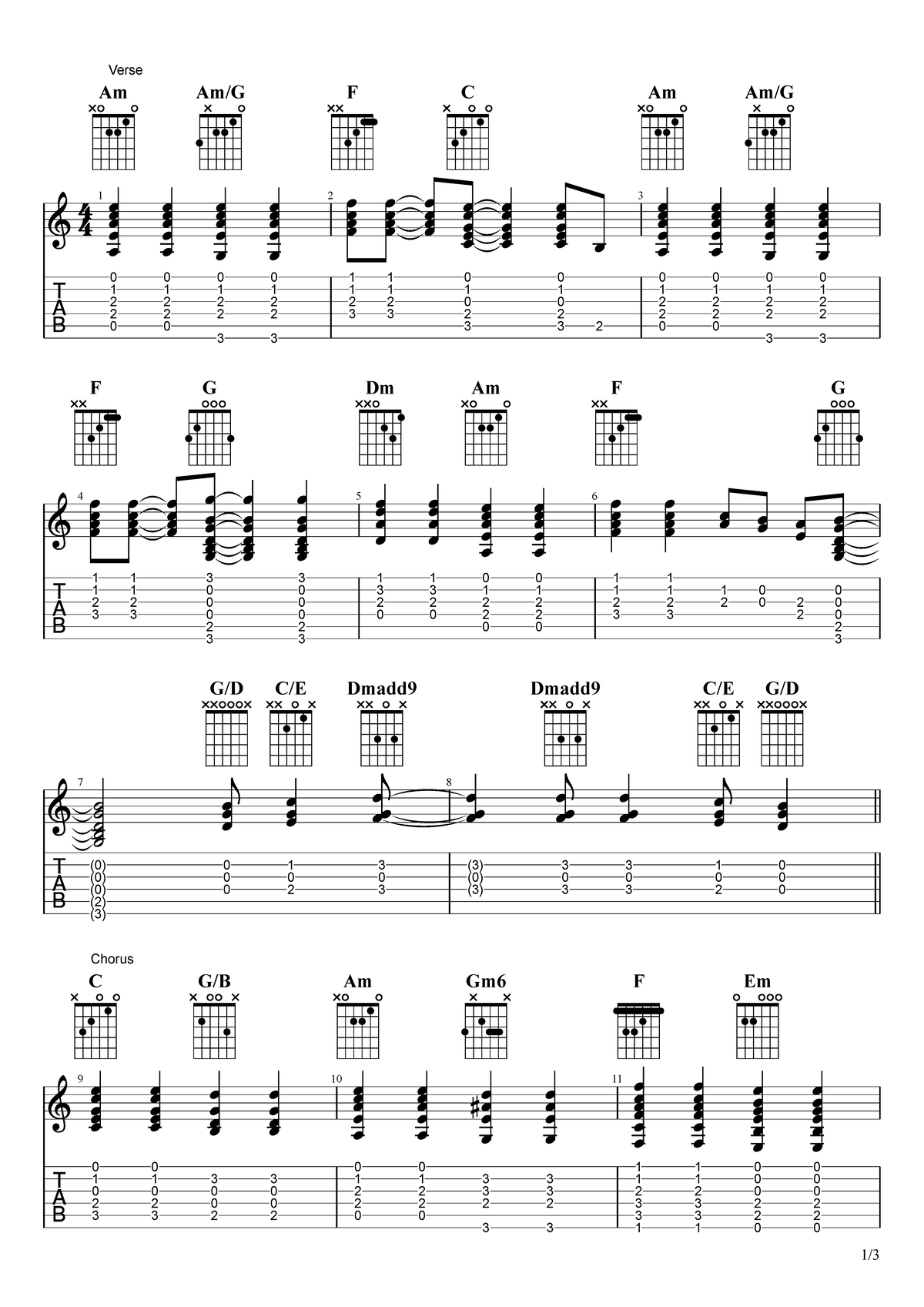 For What it's Worth - charts - Am Am/G F C Am Am/G (0) (0) (0 ...