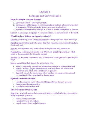 ANTH205599 review sheet Exam #3 - ANTH 205-599 SPRING 2023 Peoples and ...