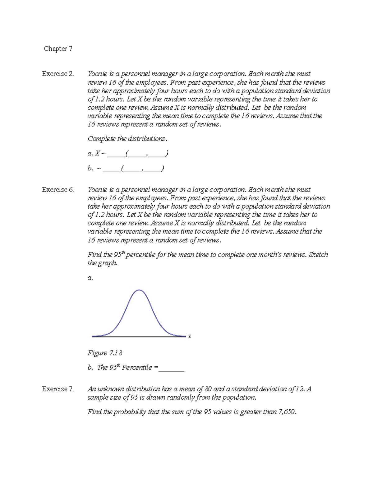 Chapter 7 Review Problems With Answers - Chapter 7 Exercise 2. Yoonie ...