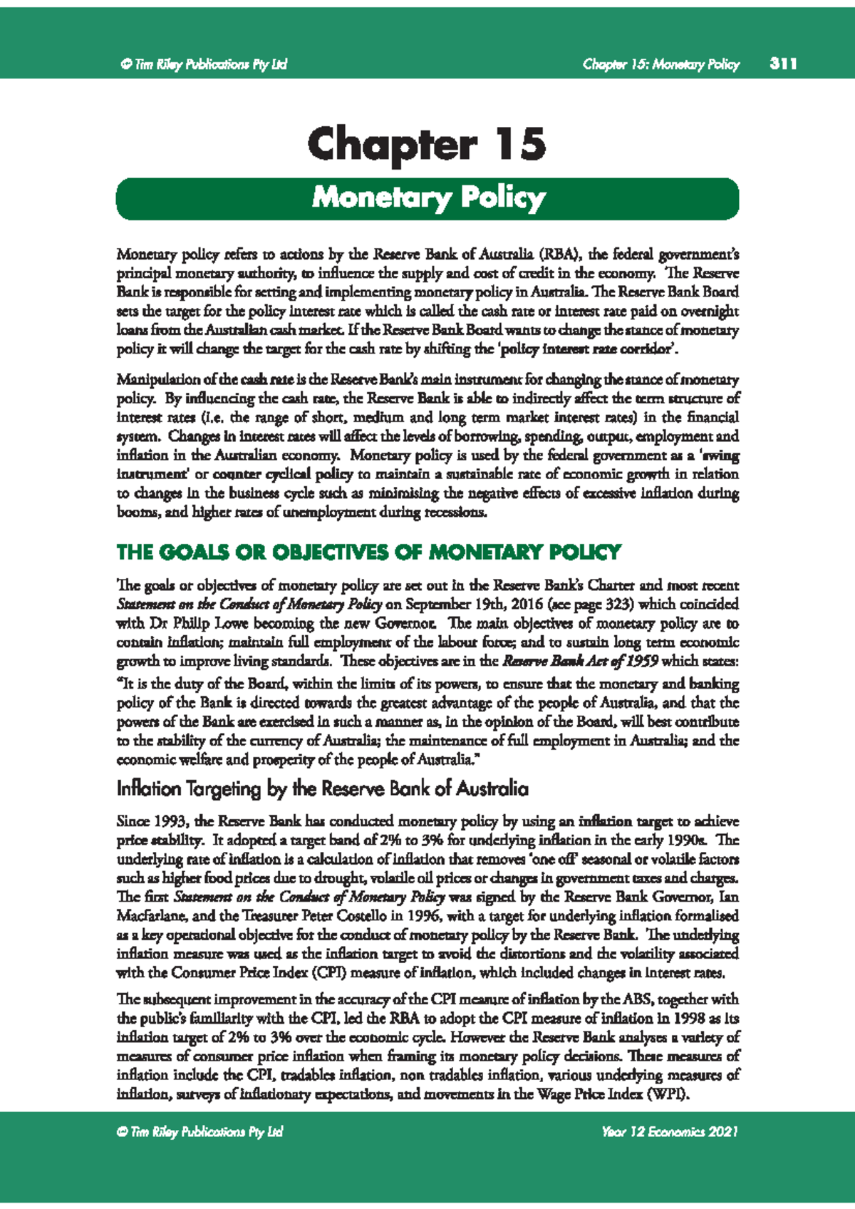 Mon policy chapter Riley - Tim Riley Publications Pty Ltd Chapter 15 ...