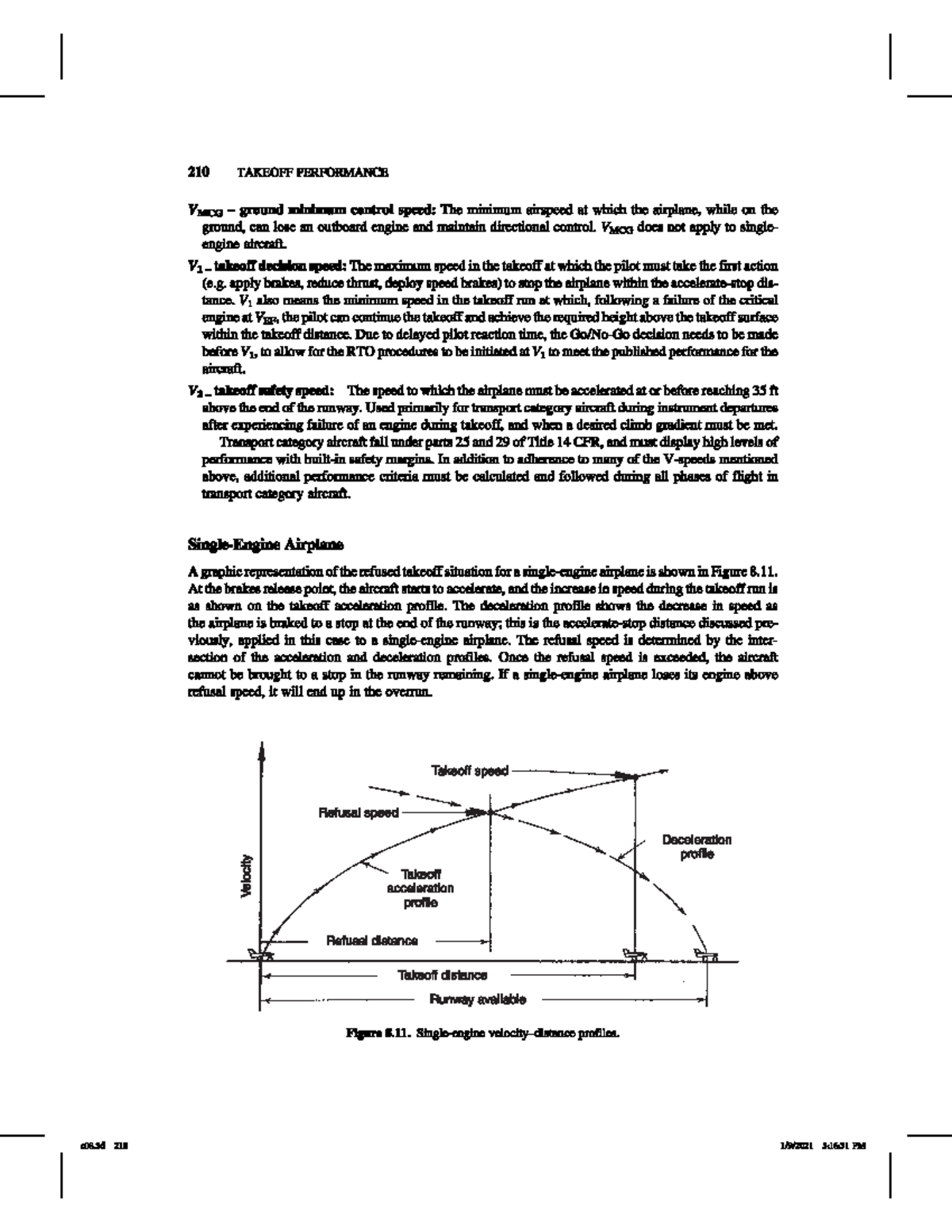 19 - aeronotics - 210 TAKEOFF PERFORMANCE VMCG ground minimum control ...