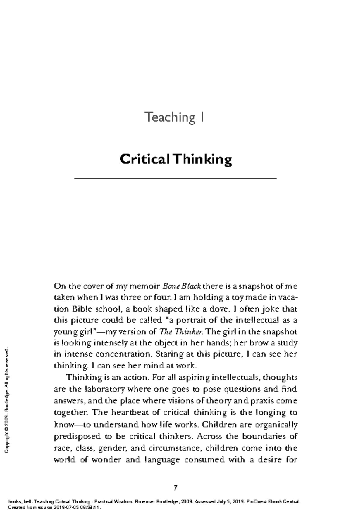 Teaching Critical Thinking Practical Wisdom - (Teaching 1 Critical ...